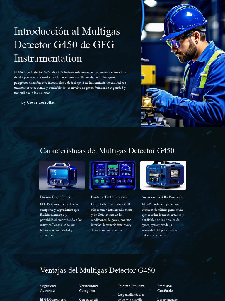 Introduccion Al Multigas Detector G450 de GFG Instrumentation | PDF ...
