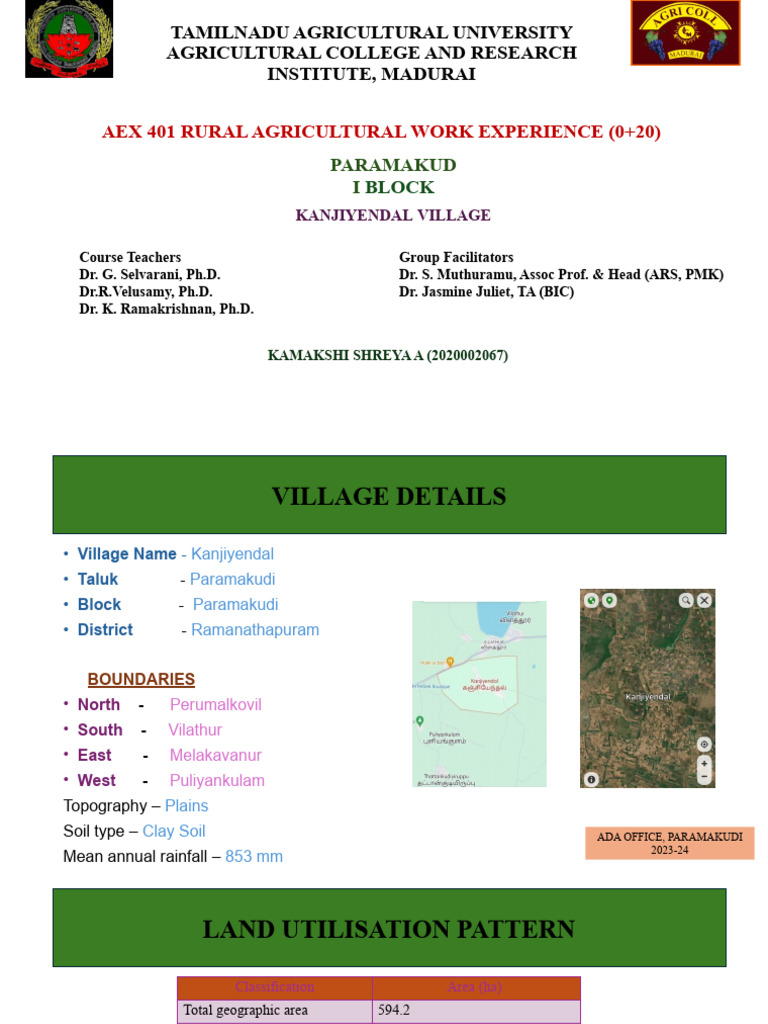 Paramakudi village profile | Download Free PDF | Agriculture | Cotton