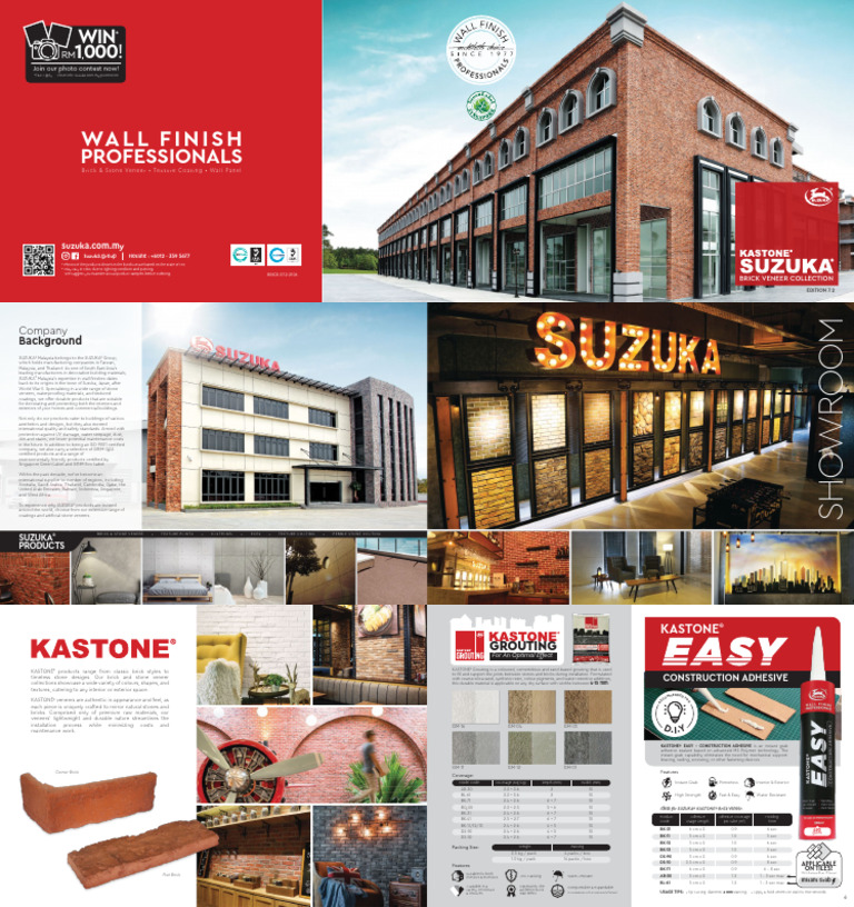 7. Suzuka-Kastone-Brick-Veneer-E7.2-2106 | PDF | Brick | Coating
