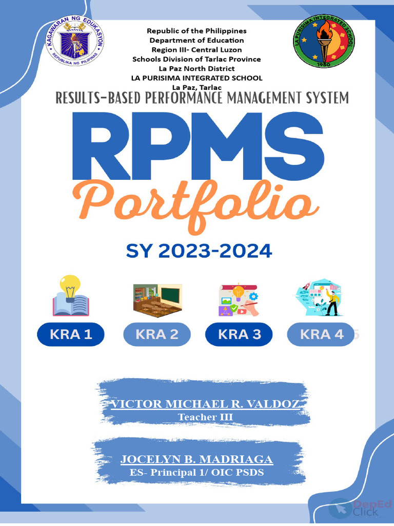 E Rpms Portfolio Design 3 2023 2024 Mike | Download Free PDF | Pedagogy ...