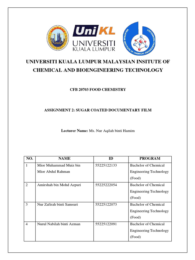 Assignment 2 Group 1 | PDF | Food Preservation | Salt