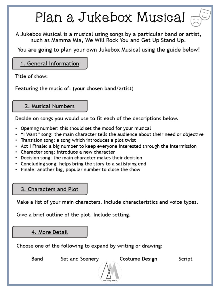 Plan A Jukebox Musical | PDF