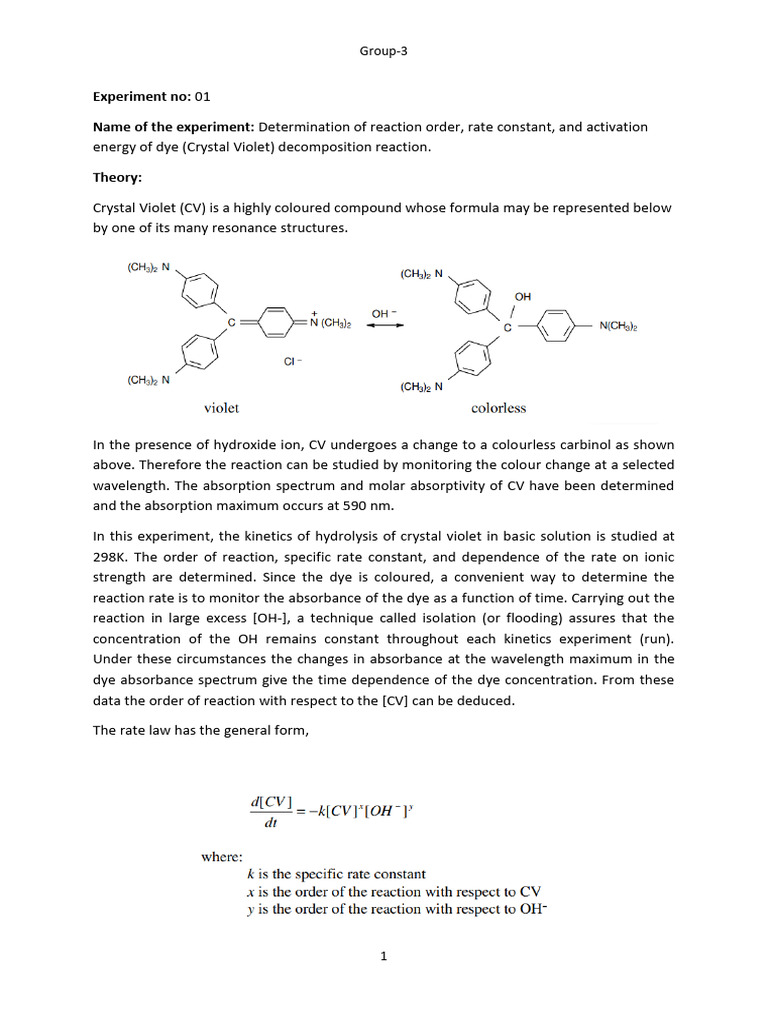 Reaction-Lab-Report | Download Free PDF | Sodium Hydroxide | Reaction Rate