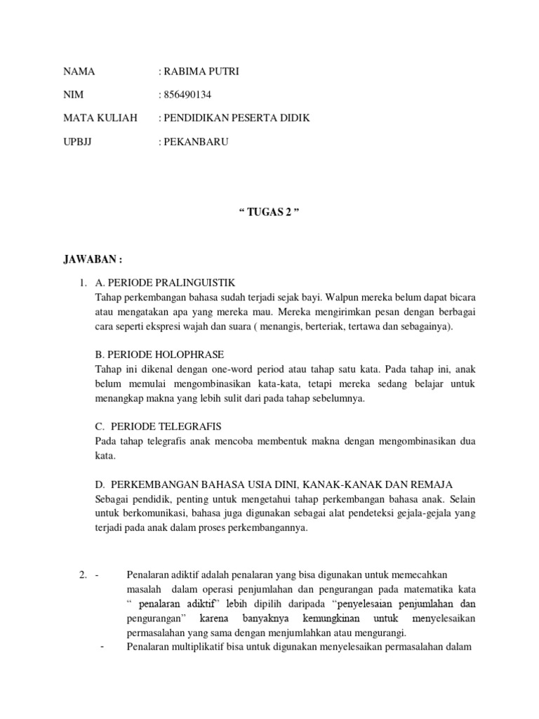 Tugas 2 PPD Rabima Putri 856490134 | PDF