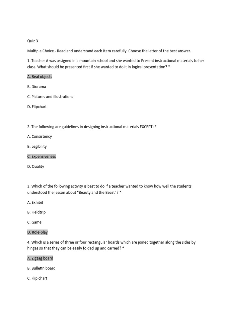 Quiz 3-WPS Office | PDF | Educational Technology | Learning