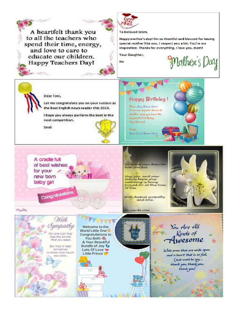 Greeting Cards | PDF
