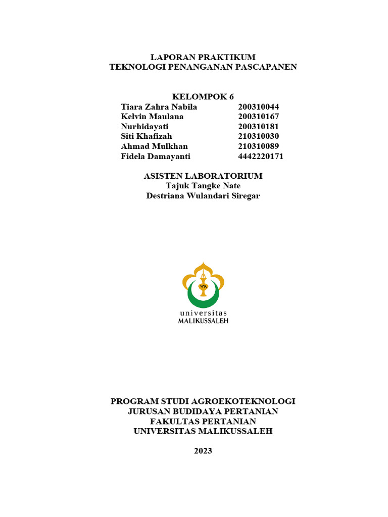 Laporan Praktikum TPP Kelompok 3 | PDF