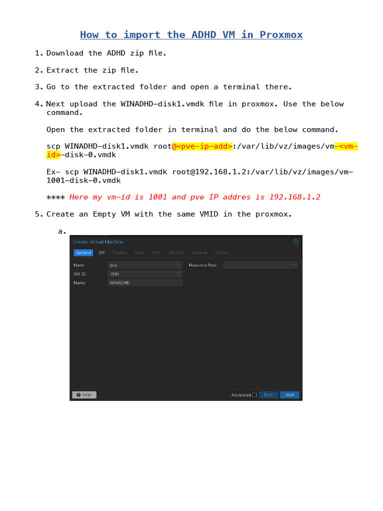 Import ADHD VM in Proxmox | PDF | Computer File | Operating System Technology