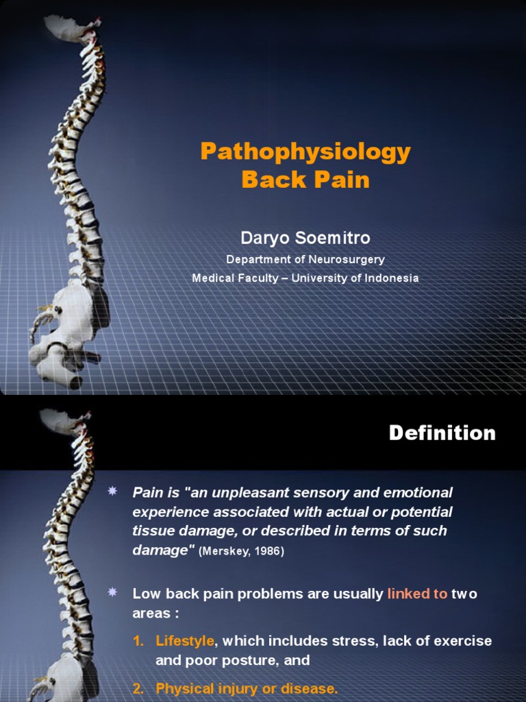 Back Pain Pathophysiology | Back Pain | Pain