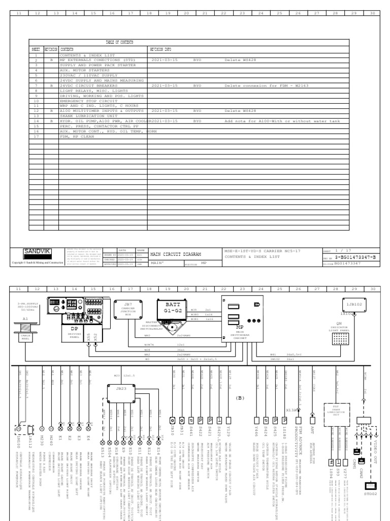 00 - l23d7754 Electric Diagrams | PDF | Equipment | Electrical Engineering