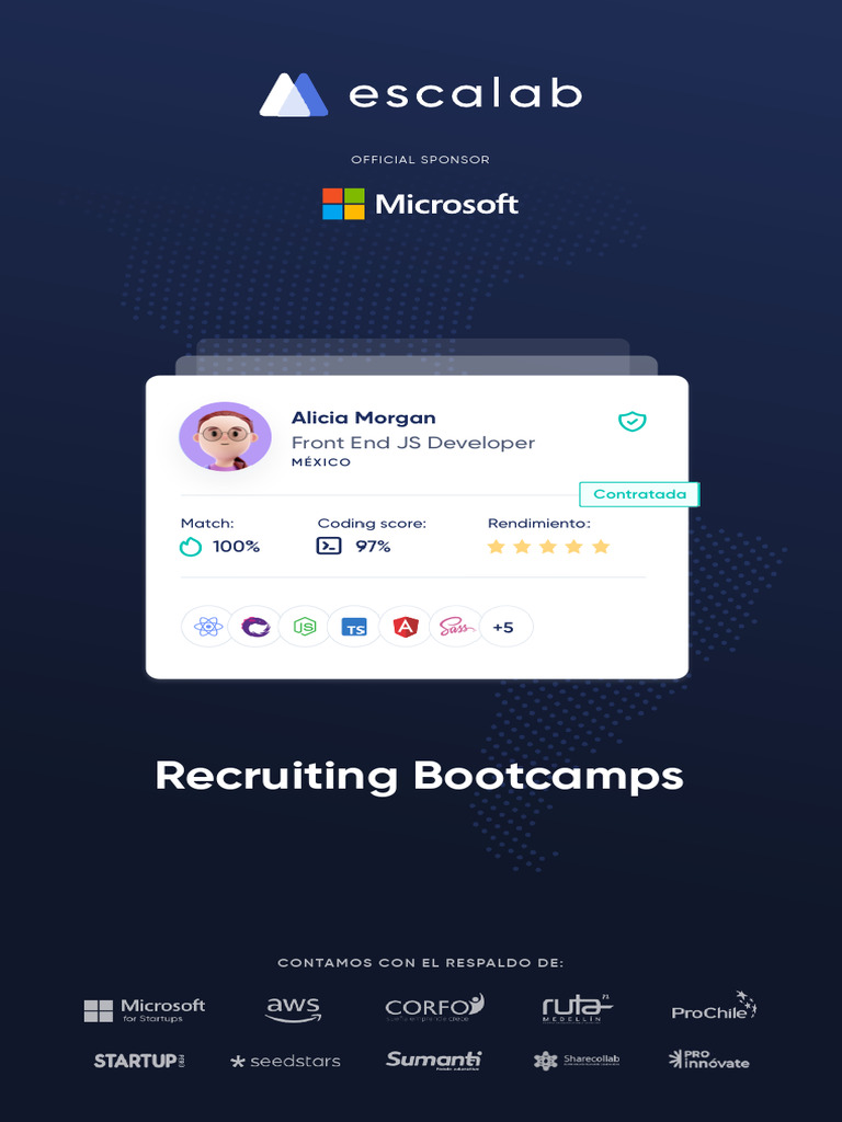 Brochure Bootcamp Reclutamiento Escalab 2022 | Descargar gratis PDF | Reclutamiento | Business