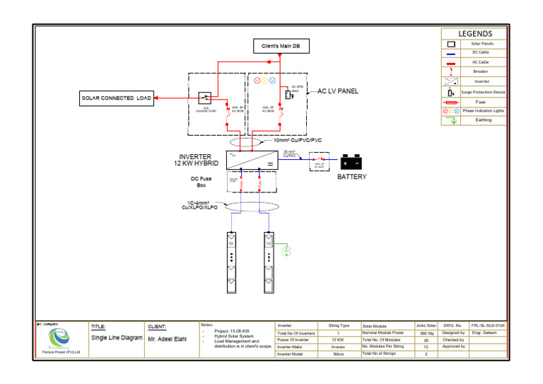 SLD 15KW Hybrid Layout1 | PDF | Power Inverter | Electrical Engineering