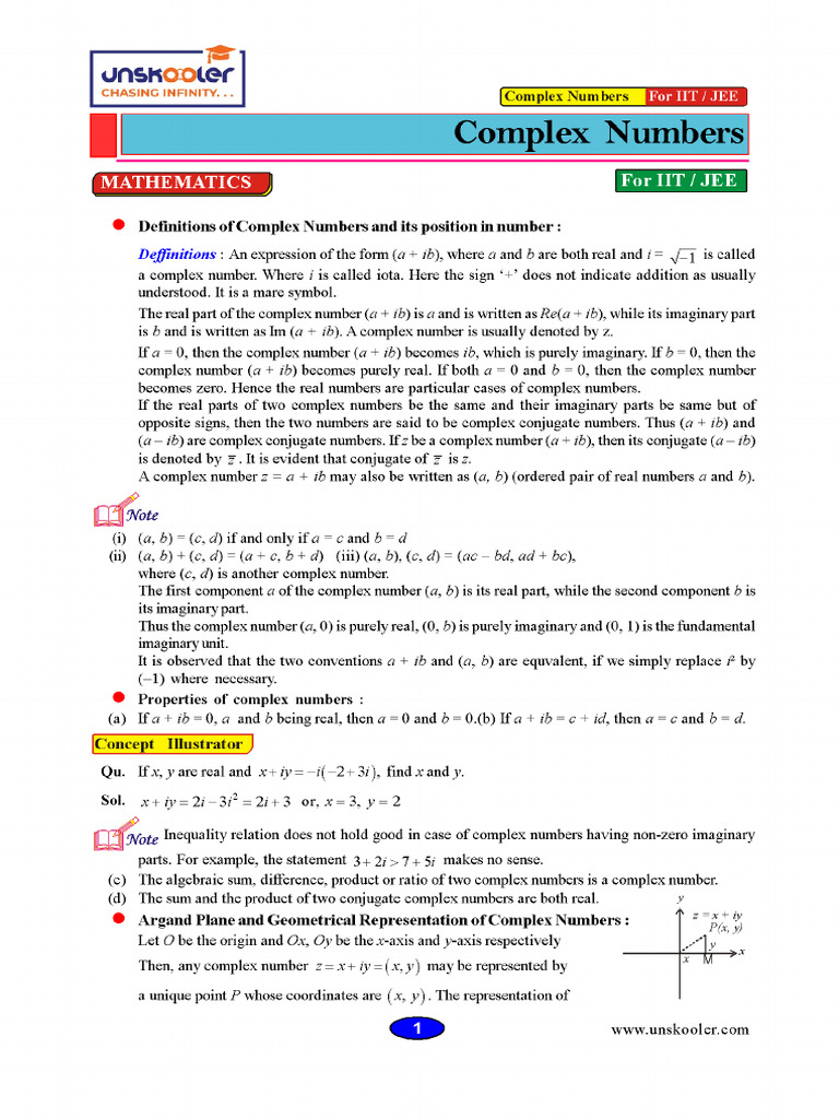 9a60a-Complex Numbers | PDF