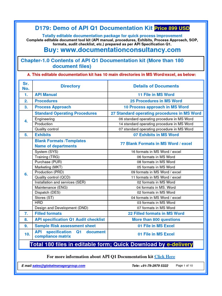 API q1 Documents Demo | PDF | Audit | Specification (Technical Standard)
