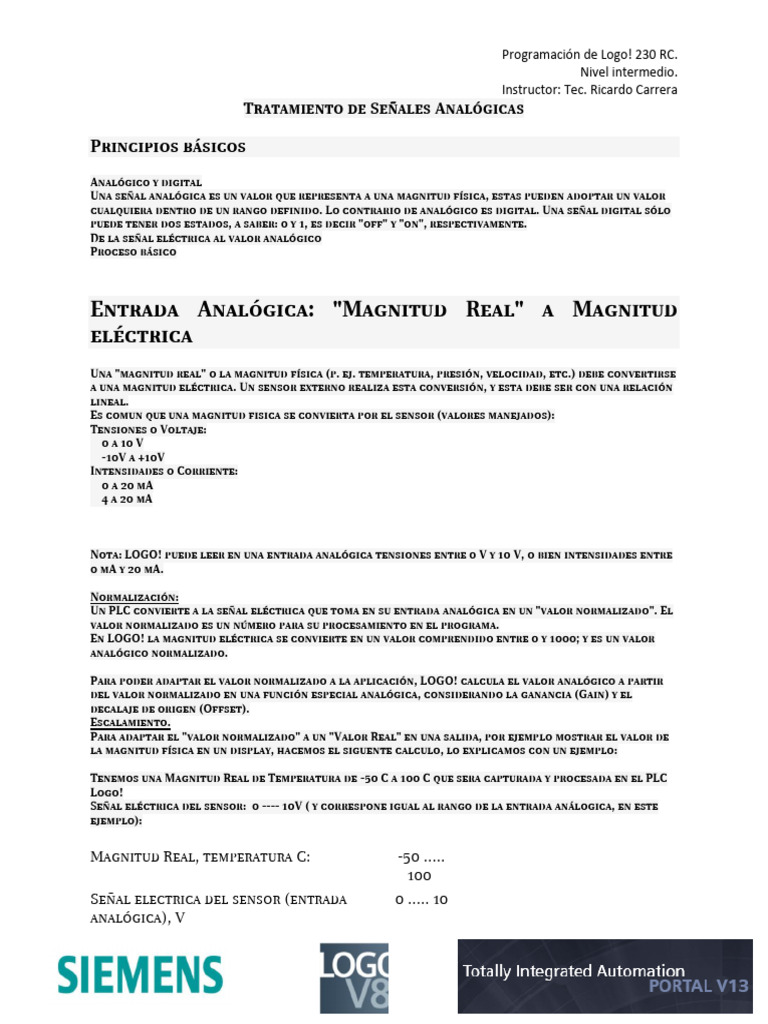 Tratamiento de Señales Analógicas | PDF | Señal analoga | Sensor Tratamiento de Señales Analógicas | PDF | Señal analoga | Sensor