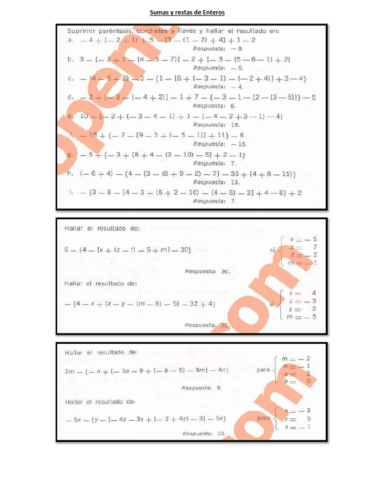 Ejercicios Noveno y Decimo | PDF