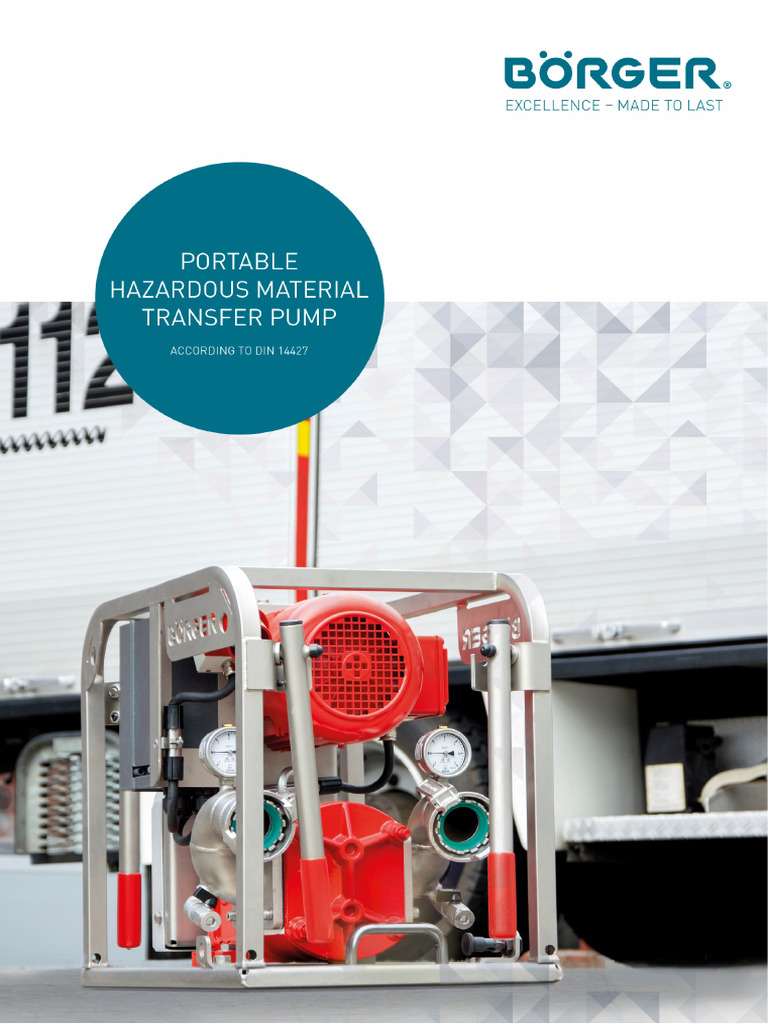 F34 GB Portable Hazardous Material Transfer Pump DIN 1120 | PDF | Pump ...