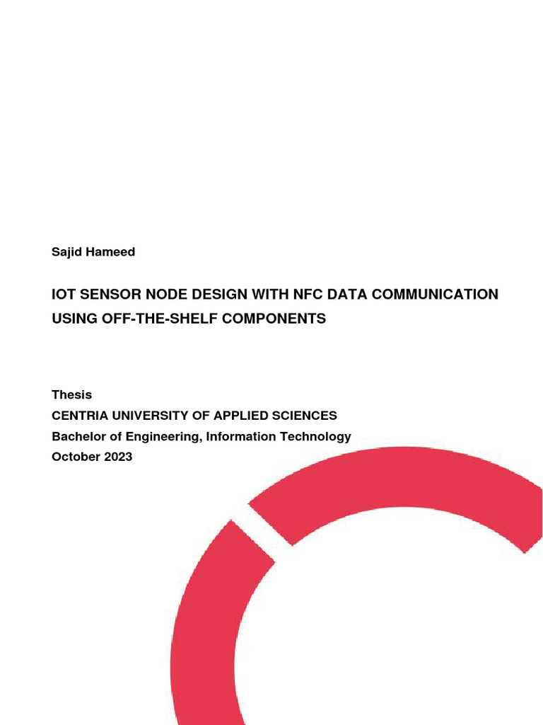 Sensornode NFC | PDF | Random Access Memory | Microcontroller