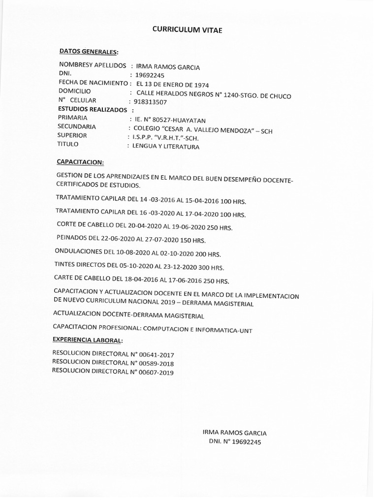 Expediente Irma Contrato Cetpro | PDF