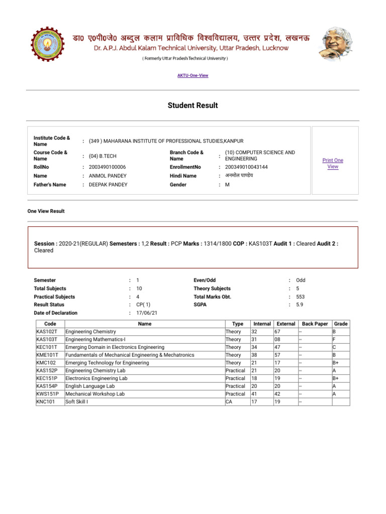 Anmol 1sem To 7 Sem Result Pdf Engineering Source Code