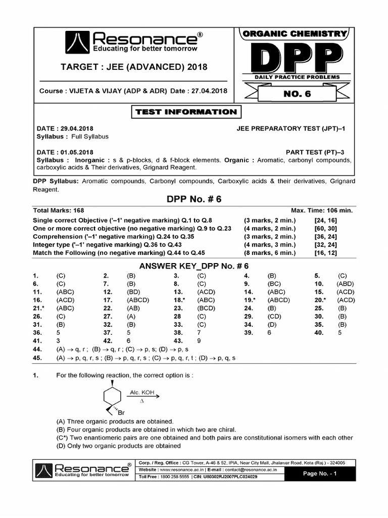 (11989) DPP 6 Revision DPP 6 B | PDF