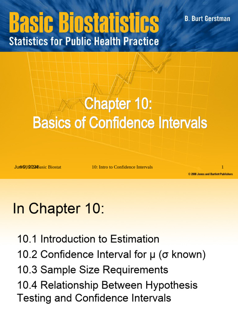 Gerstman_PP10 | PDF | Confidence Interval | Estimation Theory