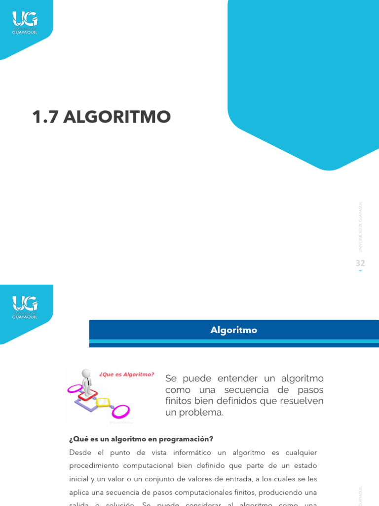UNIDAD1 - Algoritmo | PDF | Algoritmos | Programación de computadoras
