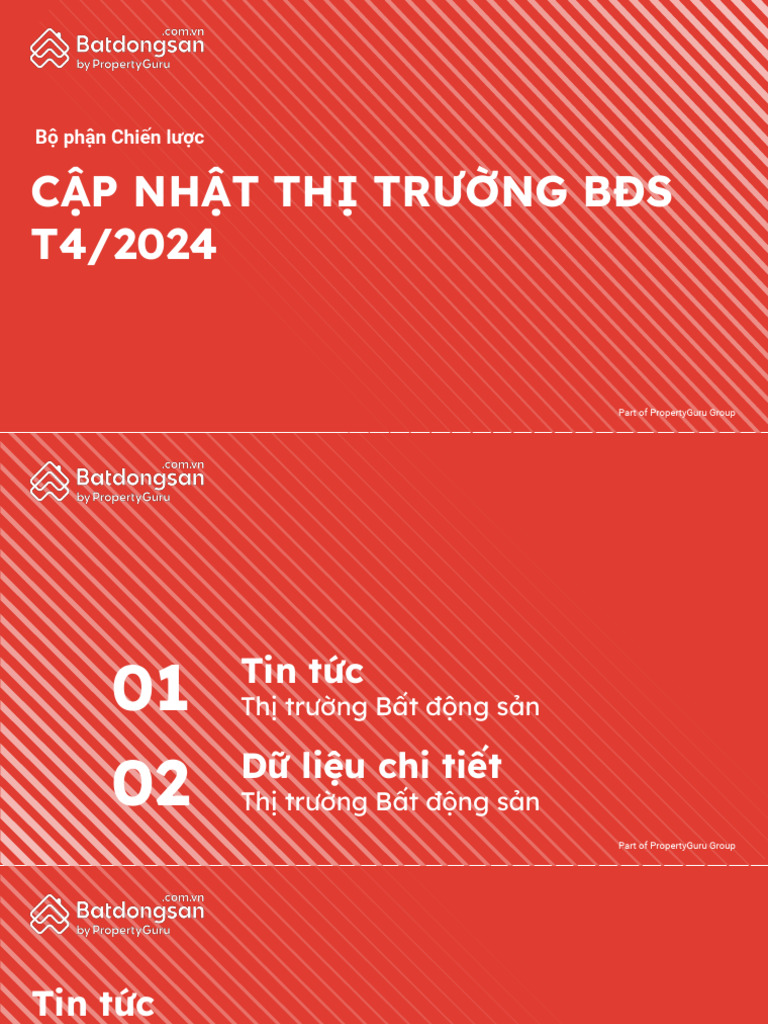 .VN - Bao Cao Thi Truong BDS T4.2024 | PDF