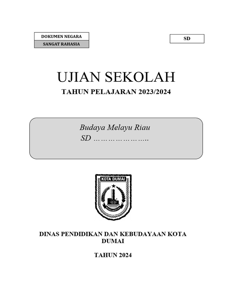 Soal Ujian BMR 2023-2024 Us Kls 6 | PDF