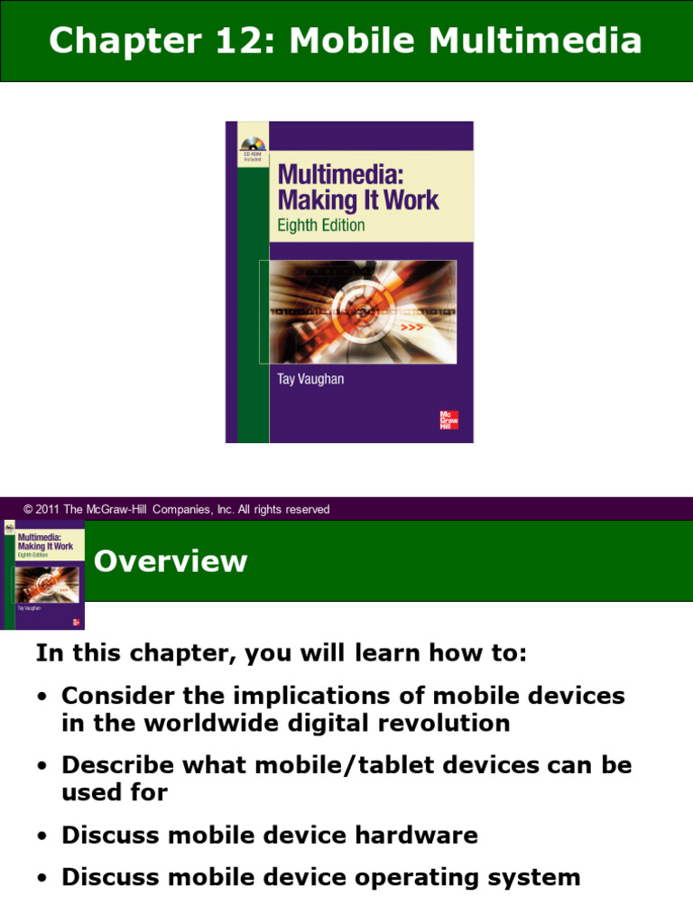 Chap 12 Mobile Multimedia Pdf Mobile Phones Mobile App