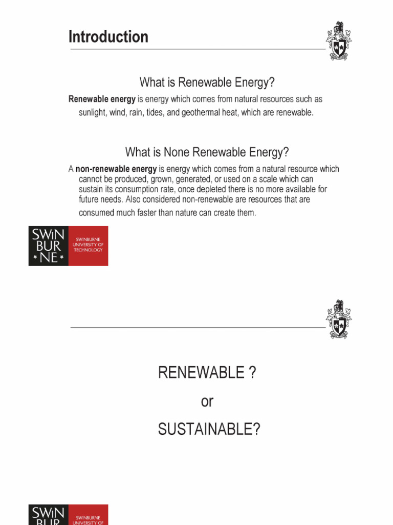 Week+1+Introduction+to+Renewable+Energy | PDF