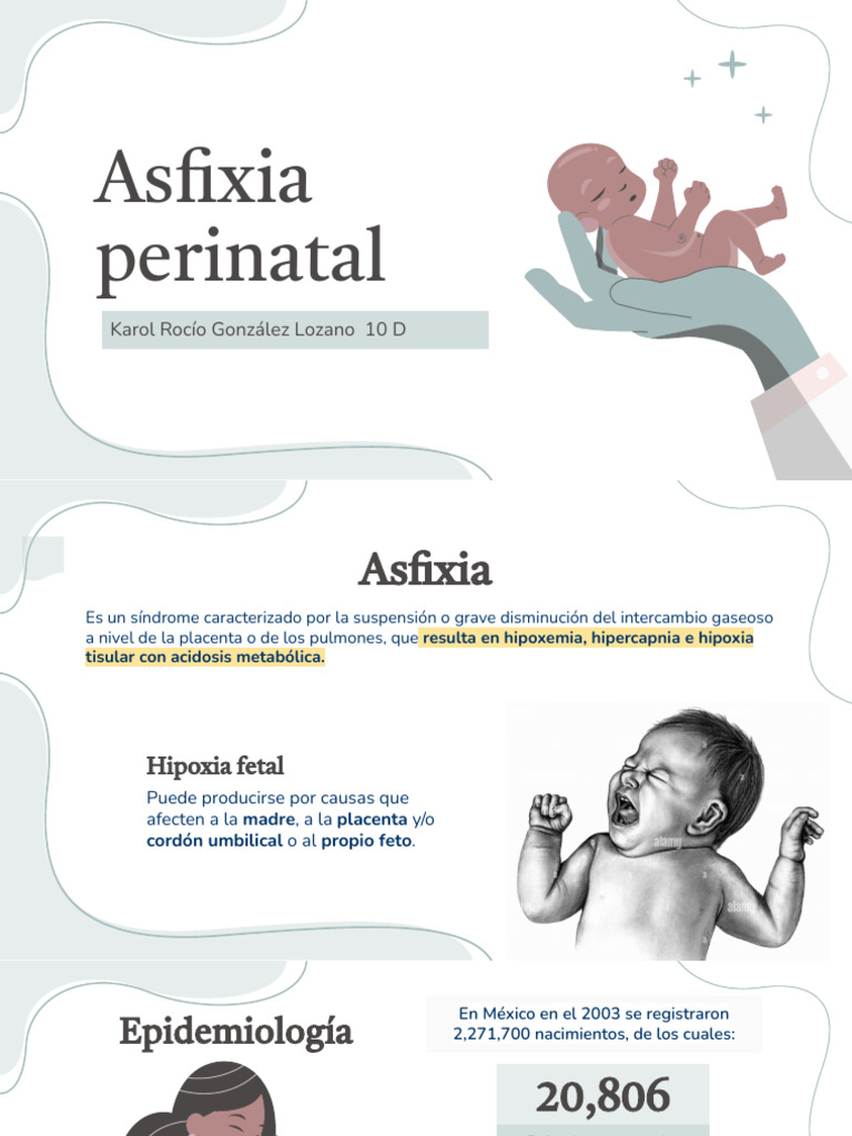 Asfixia Perinatal | Descargar gratis PDF | Feto | Especialidades Medicas