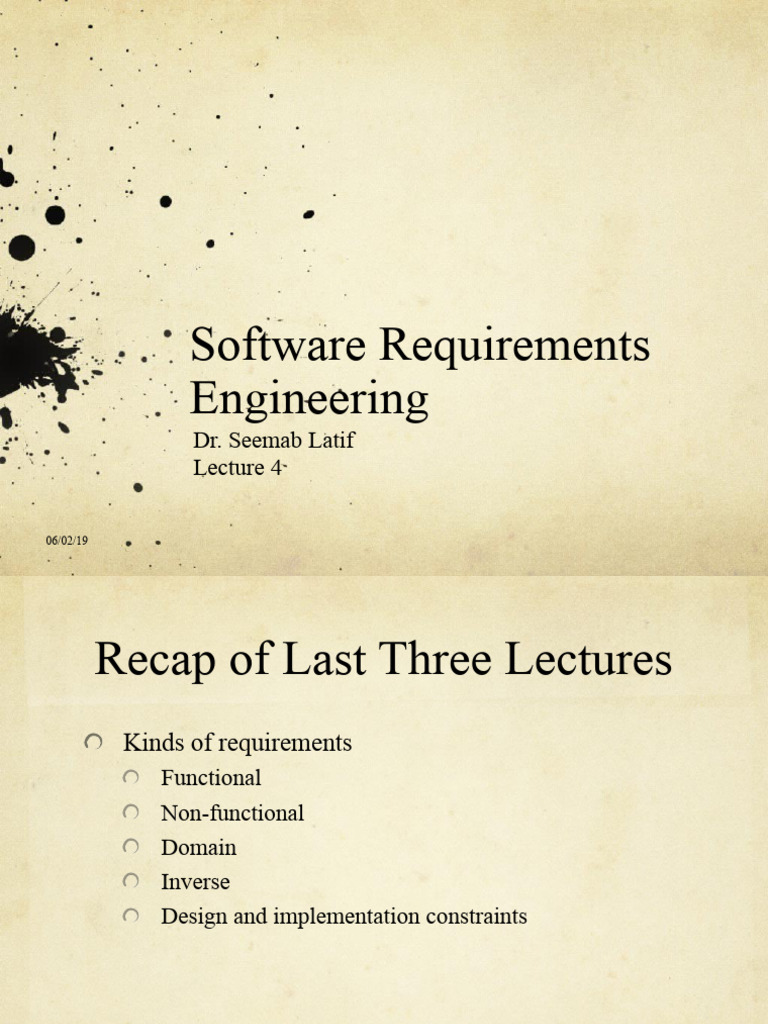 SRE-Lec4 | Download Free PDF | Specification (Technical Standard) | Systems Engineering