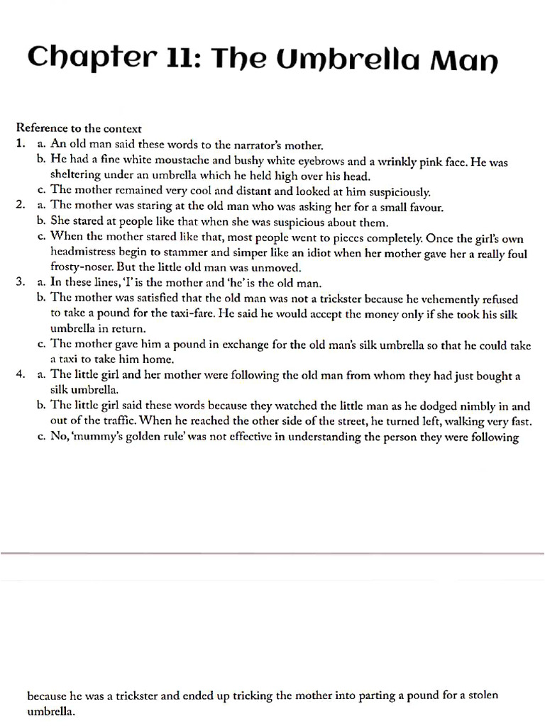 Chapter 11- The Umbrella Man | PDF