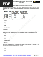 Previous Year TCS NQT Based On Percentage | PDF