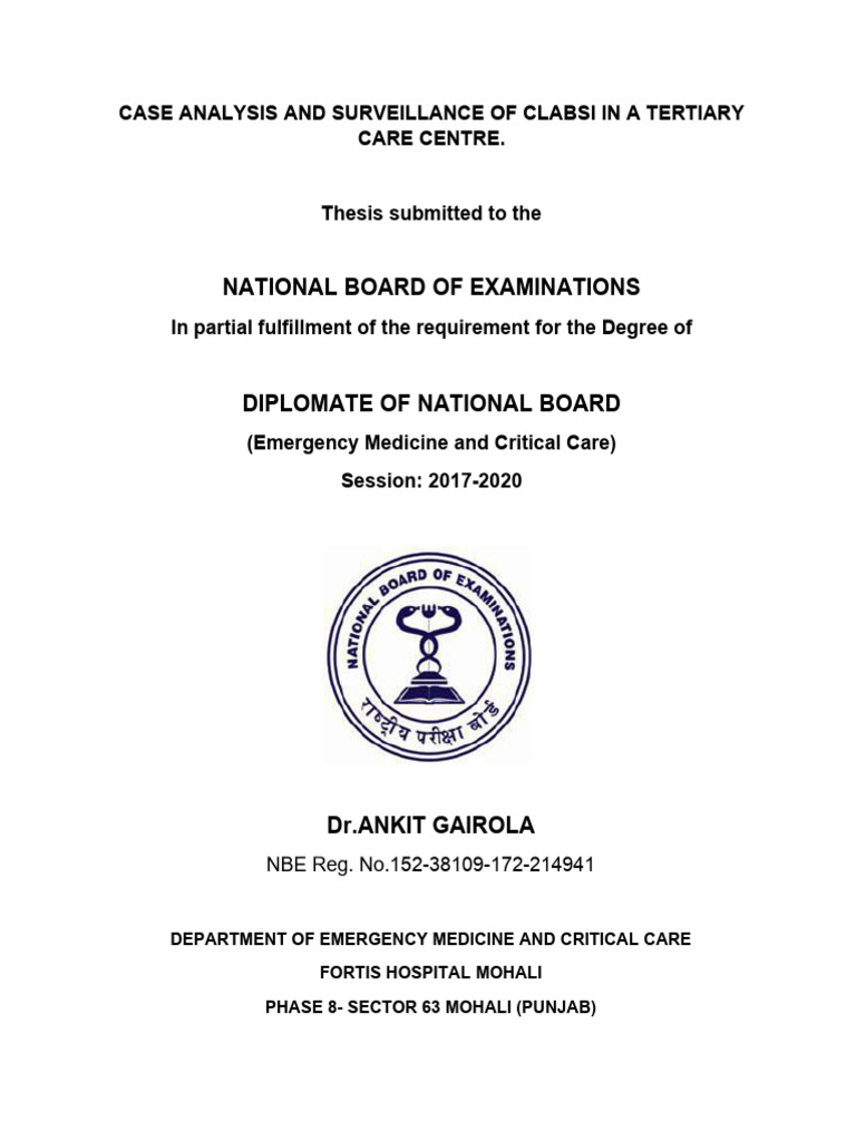 National Board of Examinations | PDF | Intensive Care Unit | Medicine