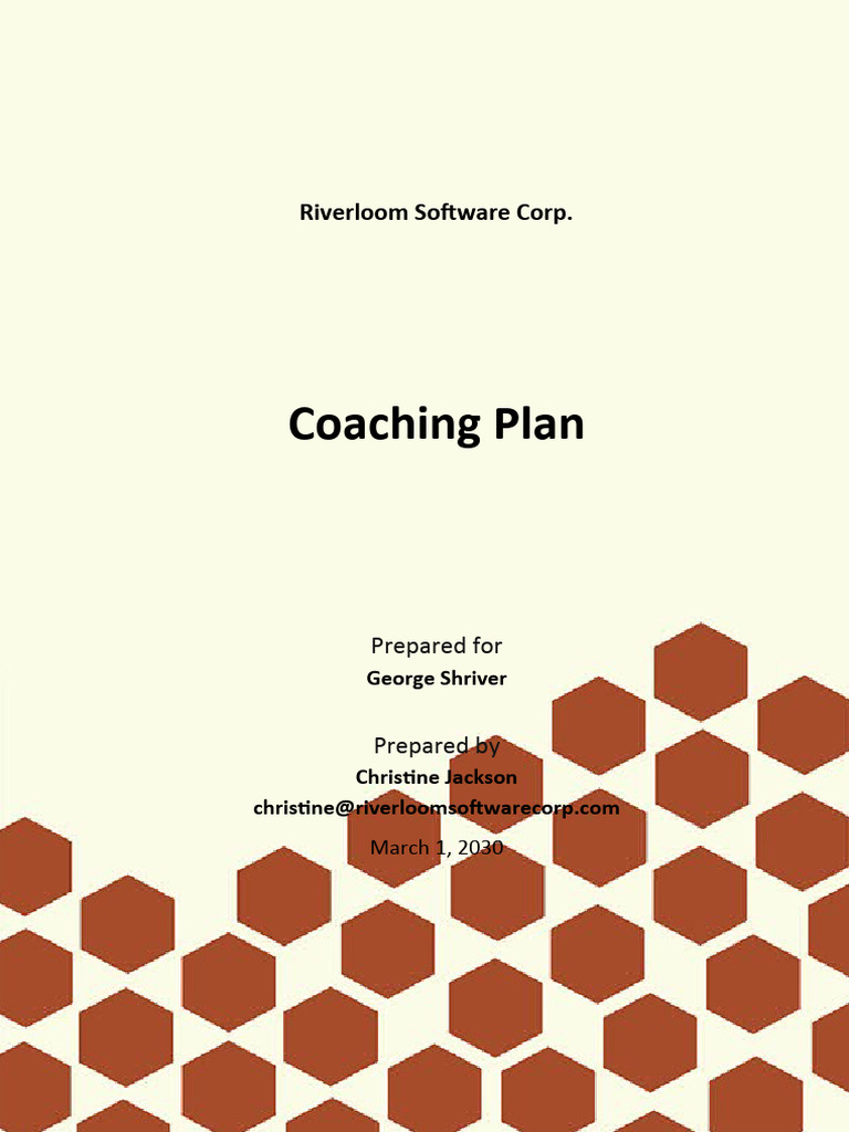 Sample Coaching Plan Template | Download Free PDF | Business