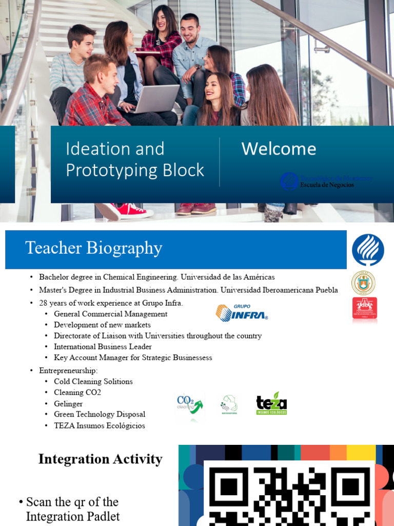 Ideation and Prototyping Block Welcome: Semana 18 | PDF | Economía ...