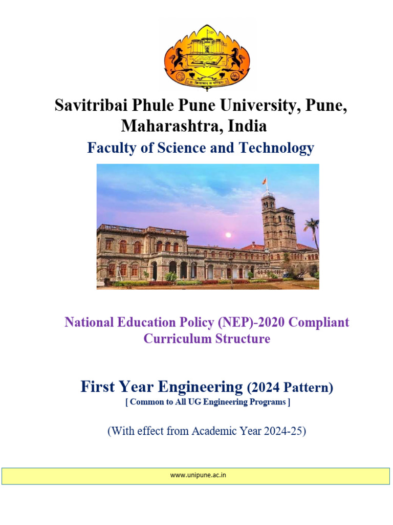 Syllabus Structure First Year Engineering 2024 Pattern (NEP-2020) 15052024 | PDF | Engineering ...