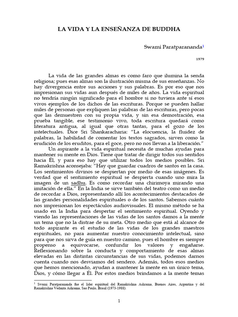 La Vida y La Ensenanza de Buddha | Descargar gratis PDF | Sufrimiento | Ascetismo