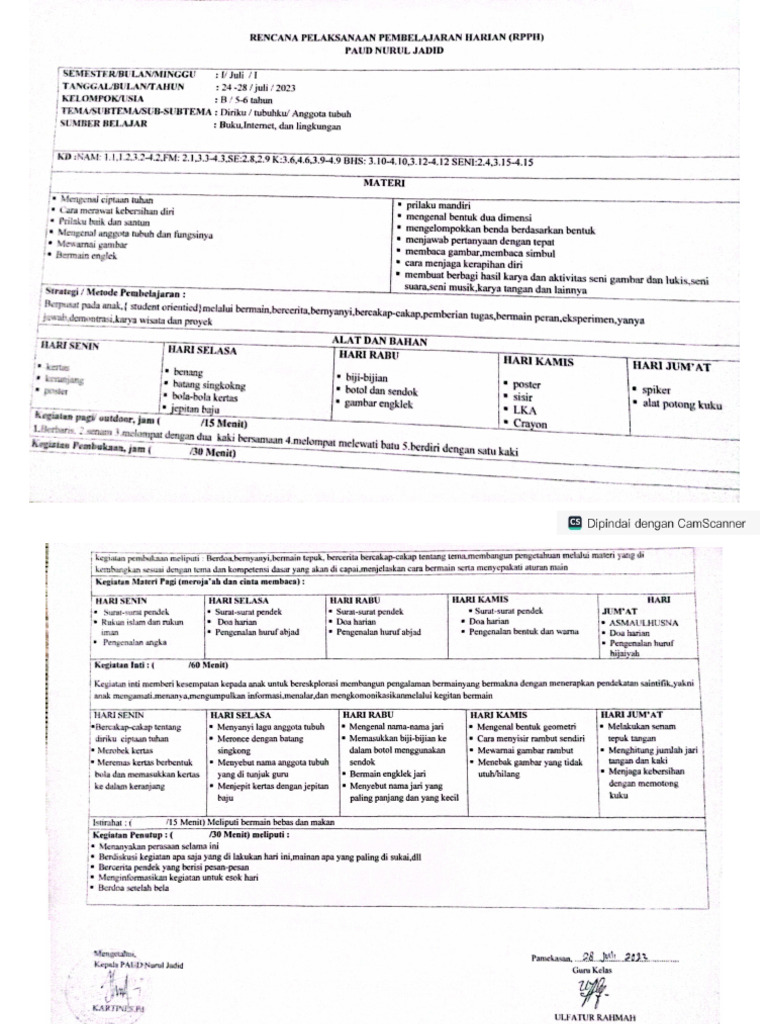 RPPH Merobek Dan Meremas Kertas | PDF