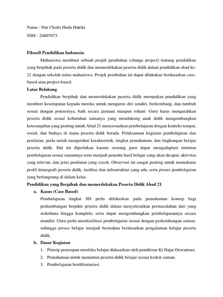 T5-8-Aksi Nyata-FPI-Nur Cholis Huda Hakiki 2 | PDF