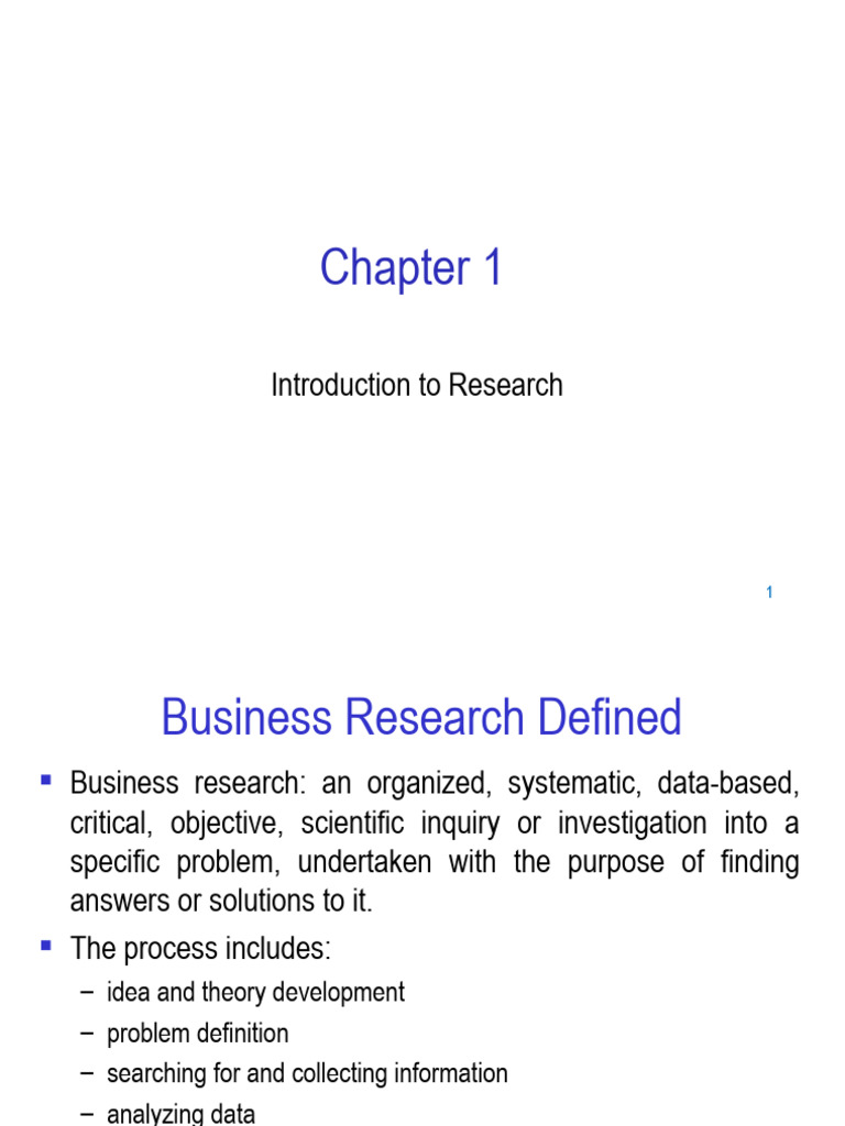 Lecture 1-Intro to Biz Research | Download Free PDF | Inductive ...
