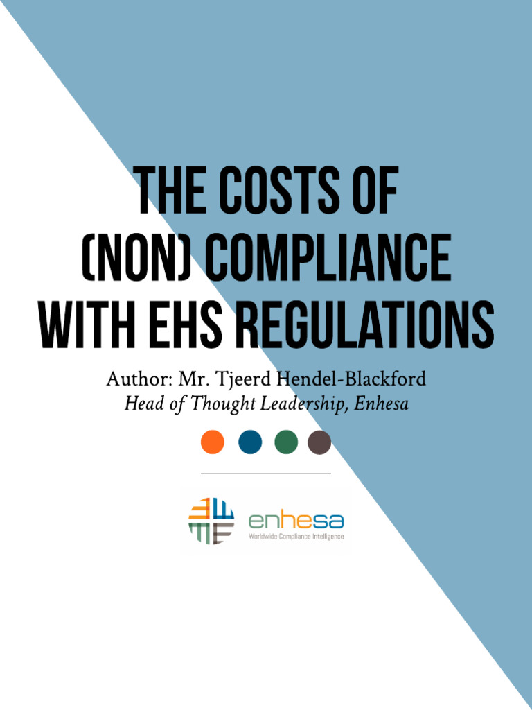 The Cost of Non Compliance To OSH | Download Free PDF | Regulatory Compliance | Occupational ...
