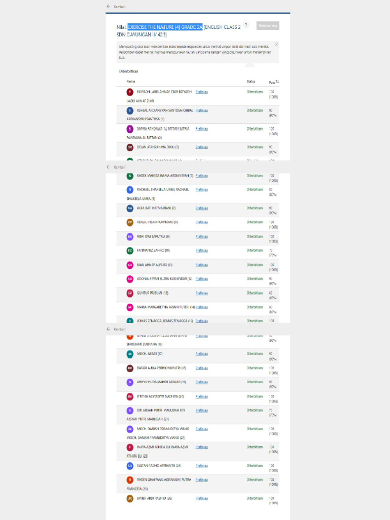 Exercise The Nature Grade 2a | PDF