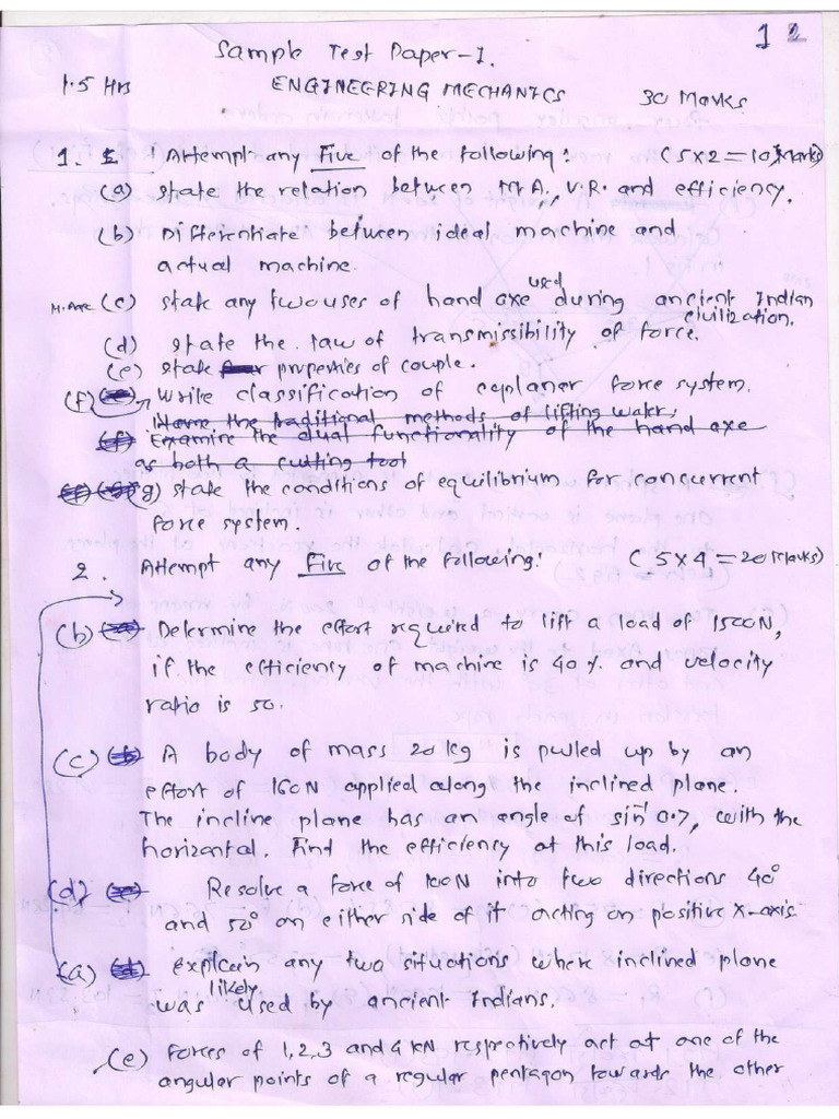 Sample_test_paper | PDF