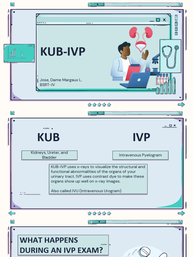 KUB-IVP Procedure Guide | PDF | Medical Specialties | Urology