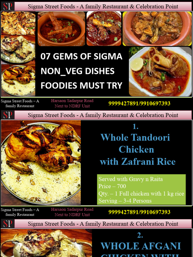 7 Gems of Sigma | PDF | Cooking | South Asian Cuisine