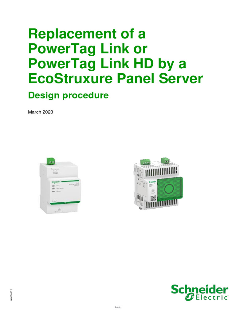 Replacement of a Powertag Link by a Universal Panel Server -Design ...