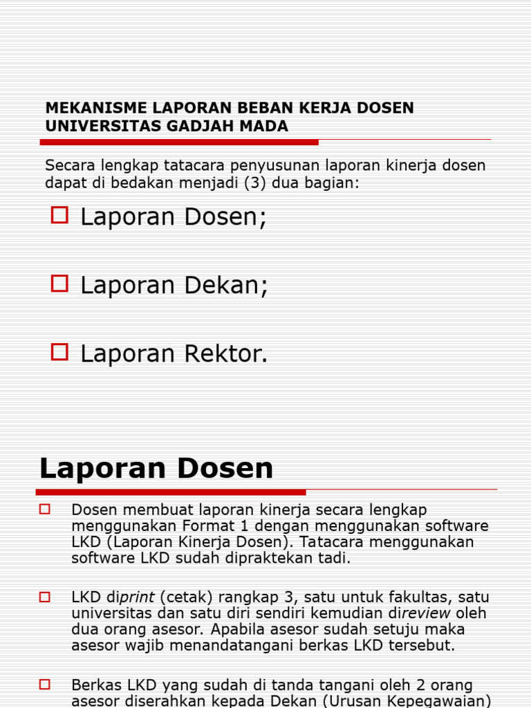 Mekanisme Laporan LKD | PDF | Karier & Perkembangan